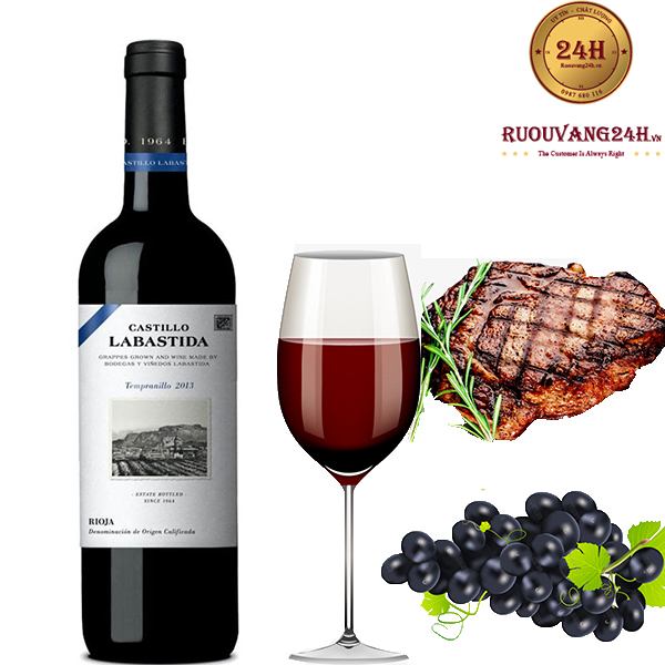 Rượu Vang Castillo Labastida Rioja DOC Tempranillo - Rượu Vang 24H