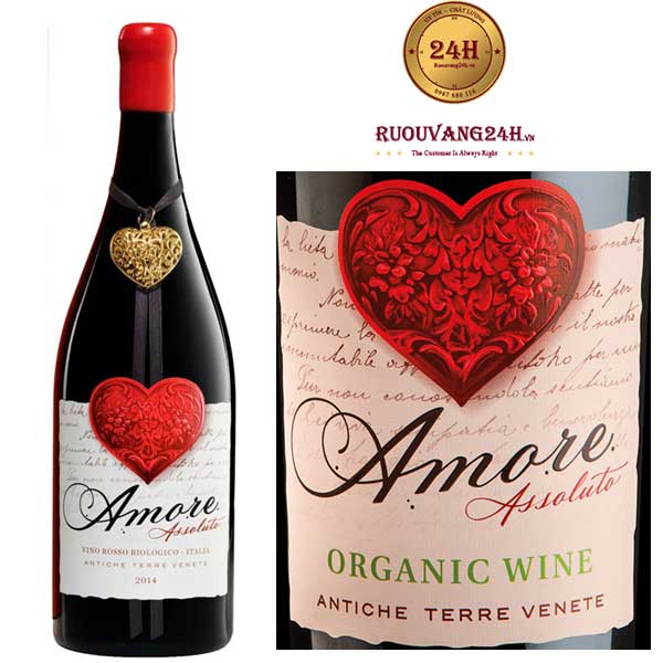 Rượu Vang Amore Assoluto Vino Rosso Biologico - Rượu Vang 24H