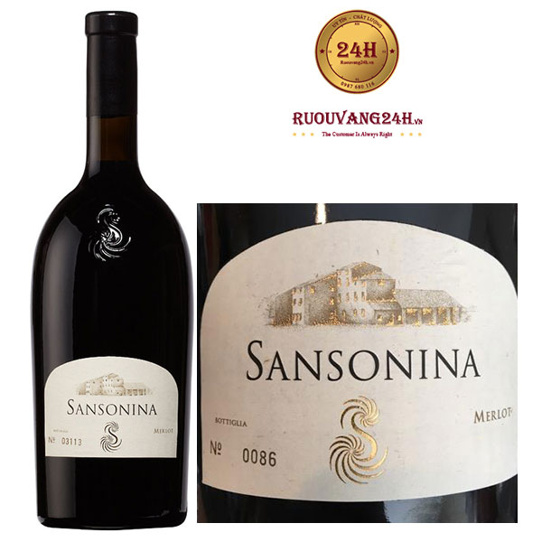 Rượu Vang Sansonina Merlot - Rượu Vang 24H