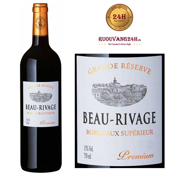 Rượu Vang Beau Rivage Premium Grand Reserve - Rượu Vang 24H