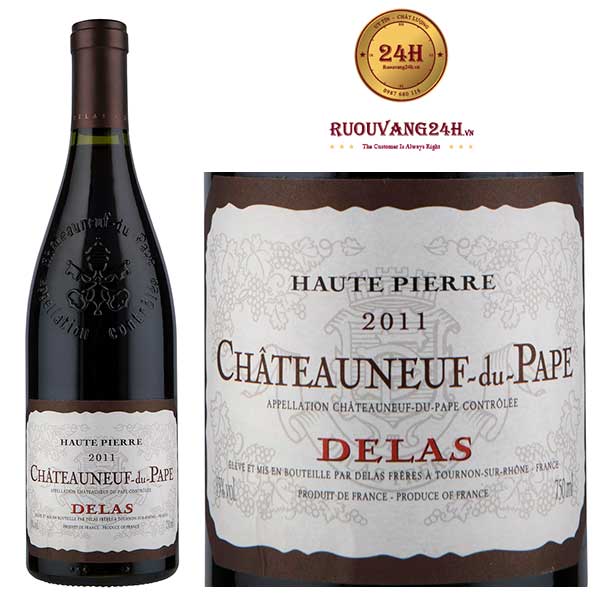 Rượu Vang Delas Haute Pierre Chateauneuf du Pape - Rượu Vang 24H