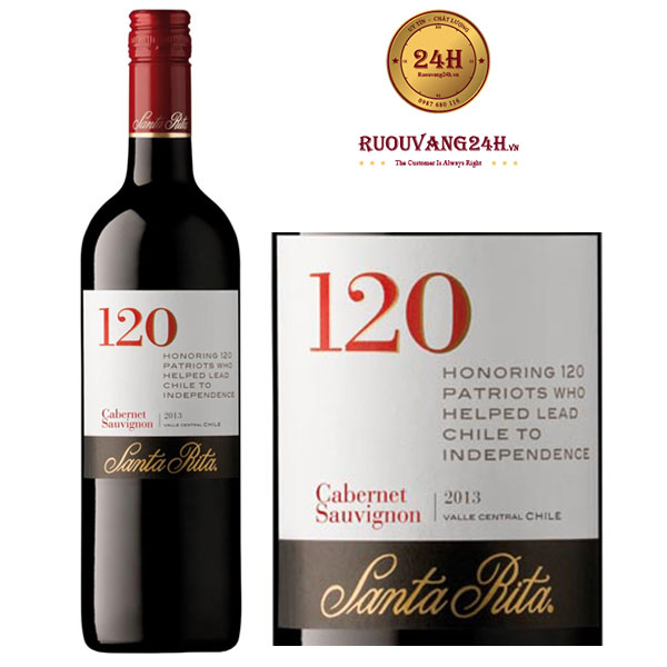 Rượu Vang Santa Rita 120 Cabernet Sauvignon - Rượu Vang 24H