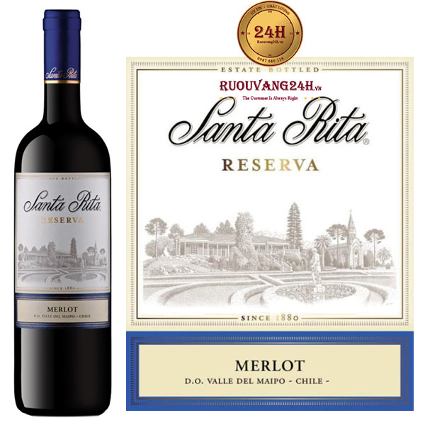Rượu Vang Santa Rita Reserva Merlot - Rượu Vang 24H
