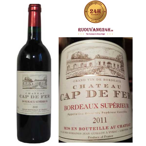 Rượu vang Chateau Cap de Fer Bordeaux Superieur - Rượu Vang 24H