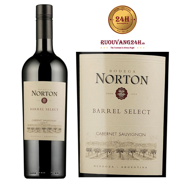 Rượu vang Norton Barrel Select Cabernet Sauvignon - Rượu Vang 24H