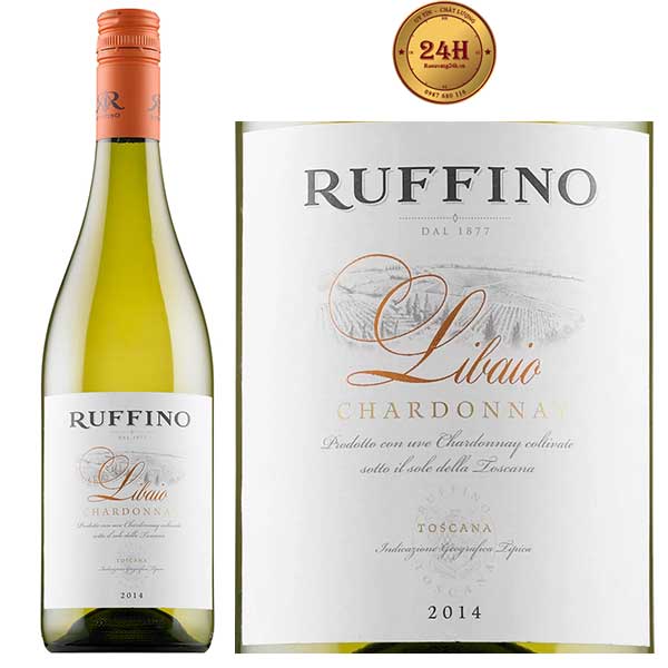 Rượu vang Ruffino Libaio Chardonnay - Rượu Vang 24H