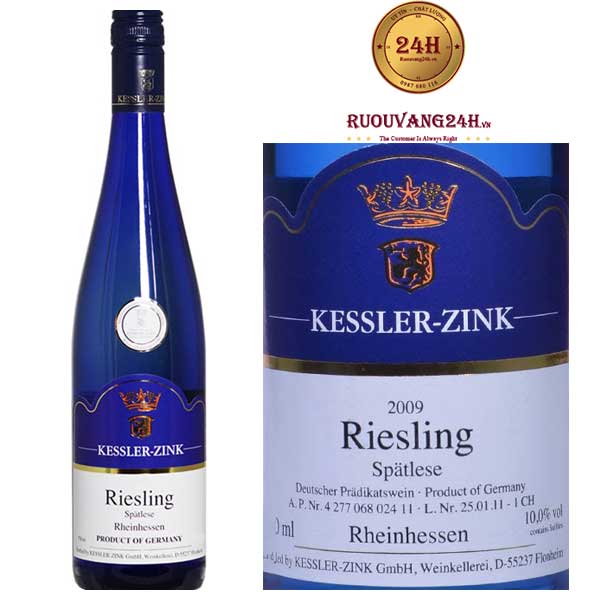 Rượu vang Spätlese Riesling Kessler Zink Blue Edition - Rượu Vang 24H