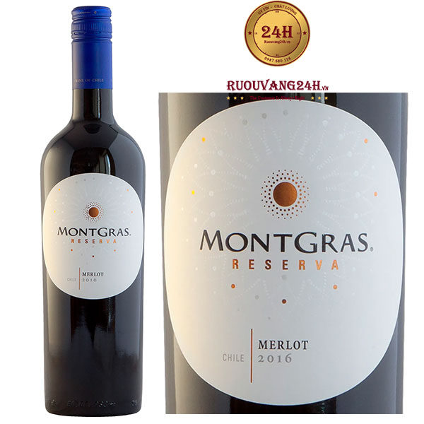 Rượu Vang MontGras Reserva Merlot - Rượu Vang 24H