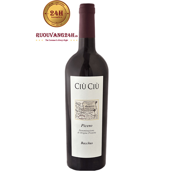 Rượu vang Ciu Ciu Piceno Bacchus - Rượu Vang 24H