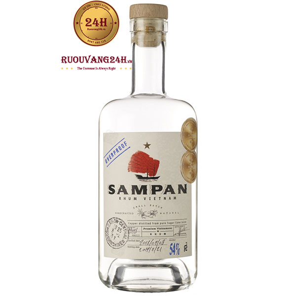 Rượu Sampan Rhum White 54% - Rượu Vang 24H